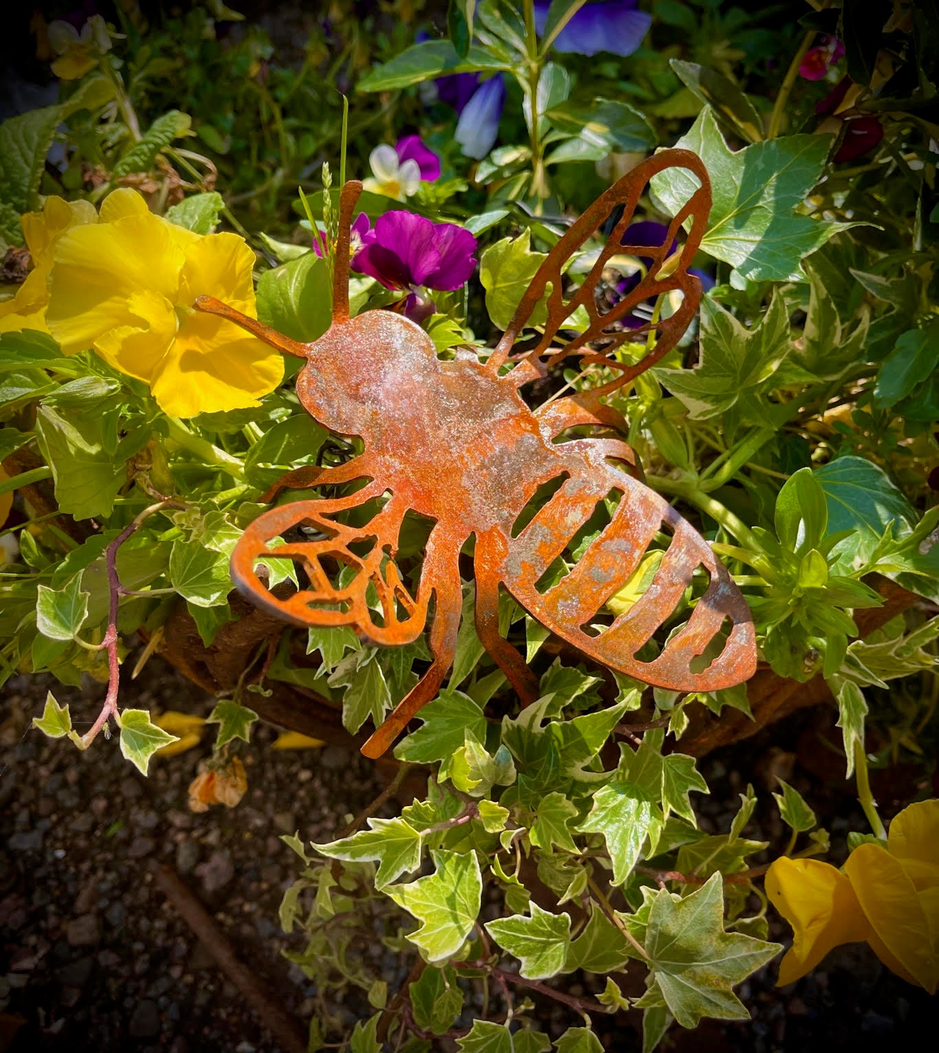 Bumble Bee Wasp Insect Buzz Wildlife Rustic Rusty Garden Art - Etsy