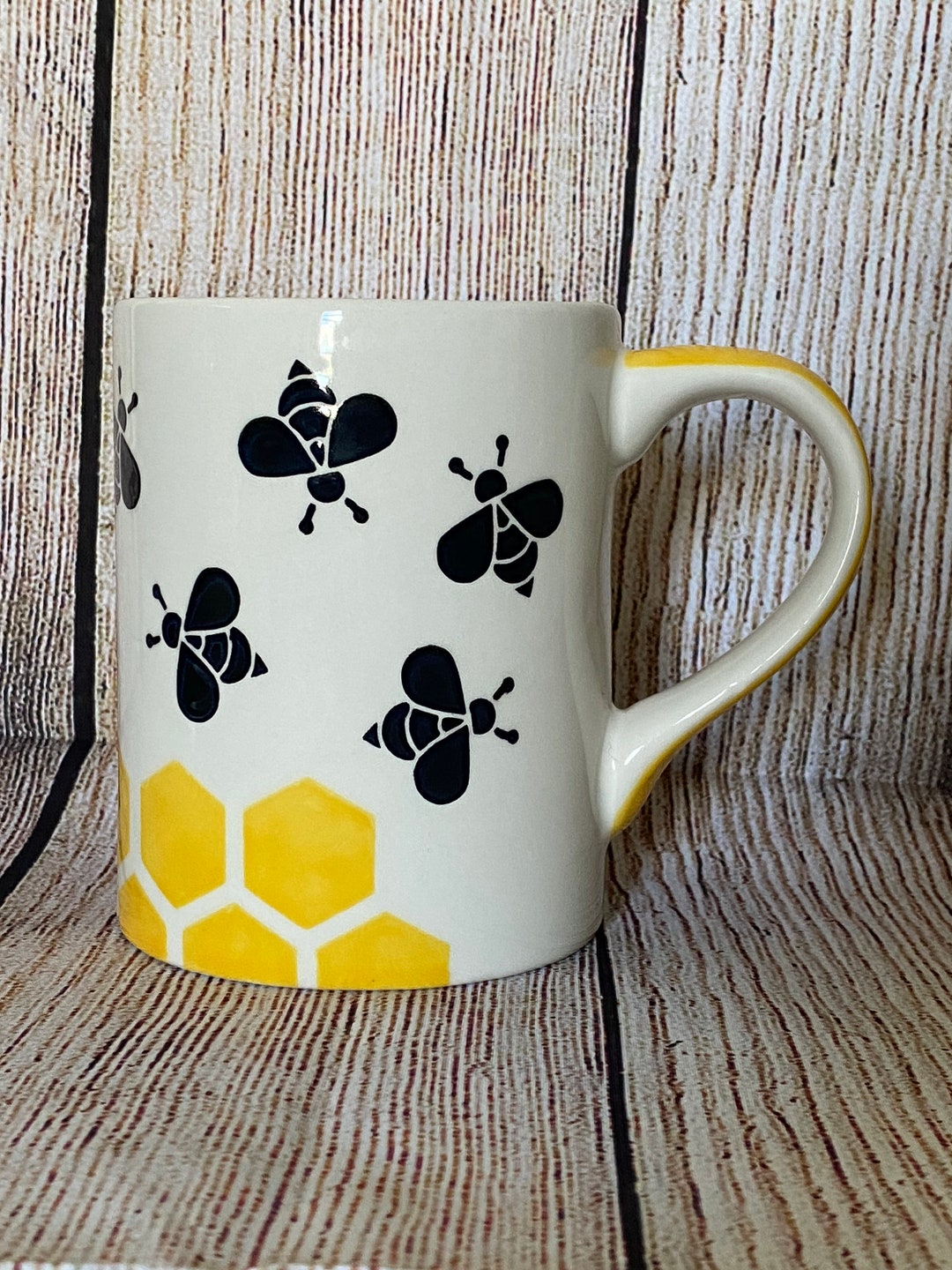 Honeycomb Bee Mug - Etsy