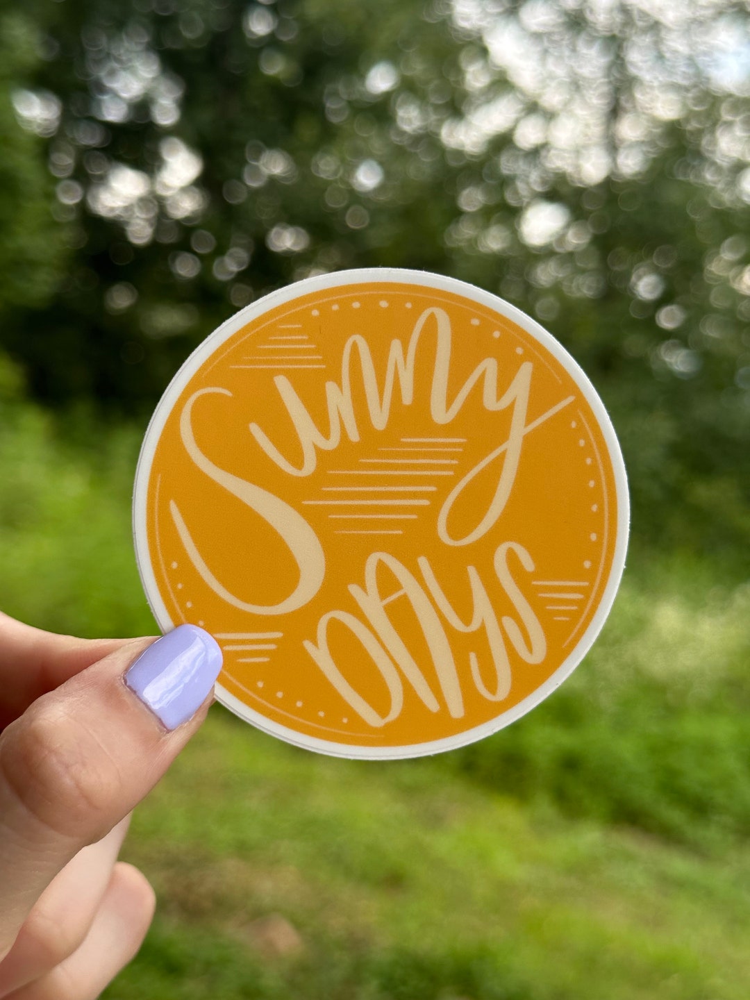 Sunny Days Vinyl Sticker | Waterproof & Weatherproof | Laptop Decal ...