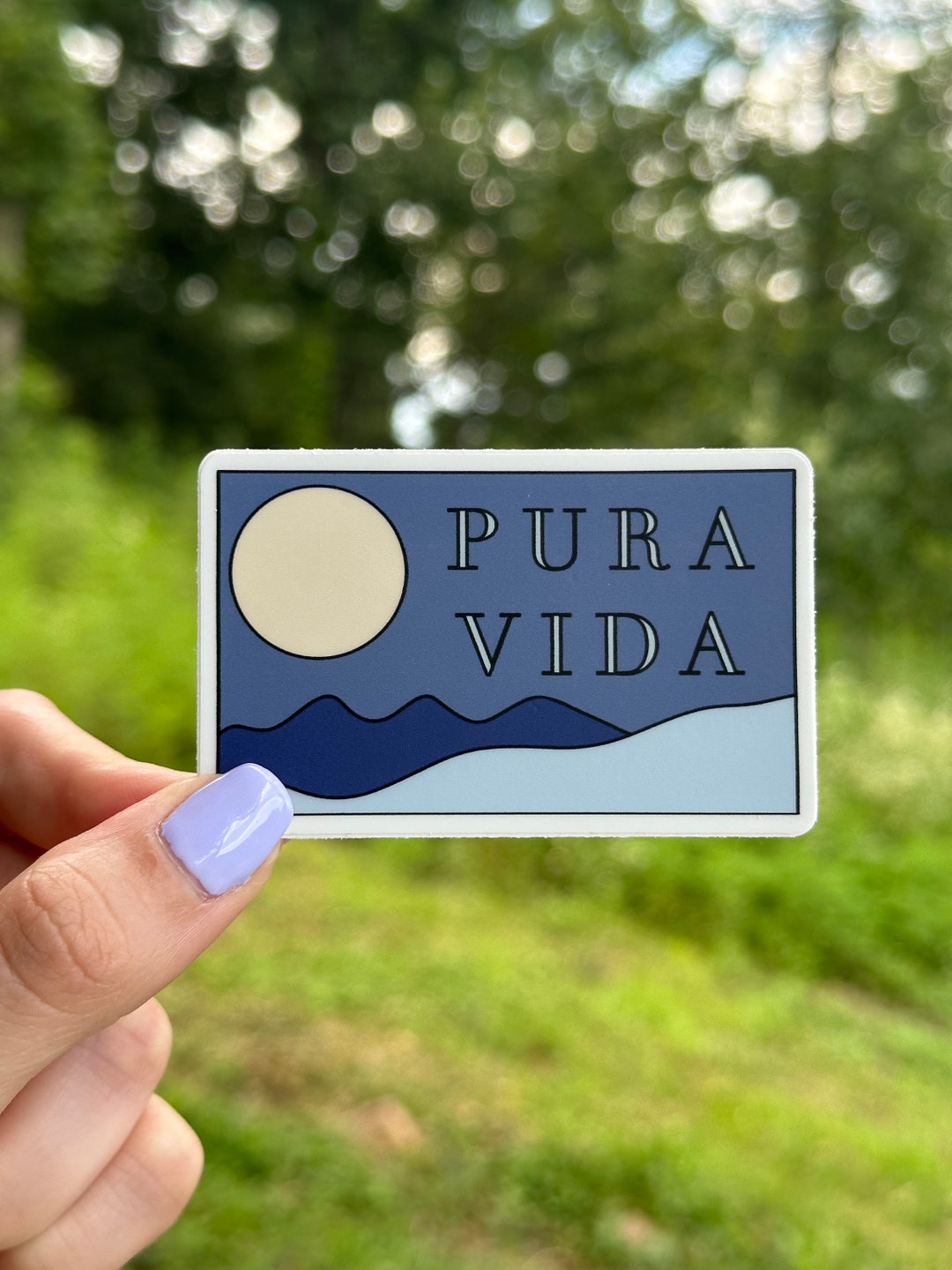 Pura Vida Vinyl Sticker | Waterproof & Weatherproof | Laptop Decal ...