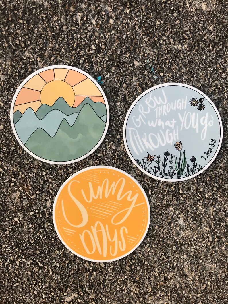 Sunny Days Vinyl Sticker Waterproof & Weatherproof Laptop | Etsy