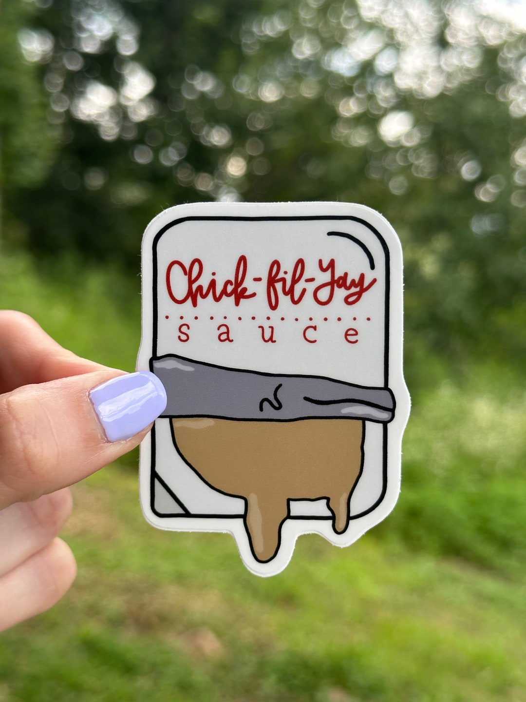 Chick-fil-yay Vinyl Sticker | Fast Food Sticker | Waterproof ...