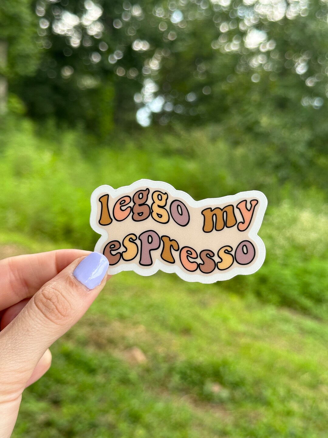 CLEAR Leggo My Espresso Vinyl Sticker | 90s 2000s Sticker | Coffee ...