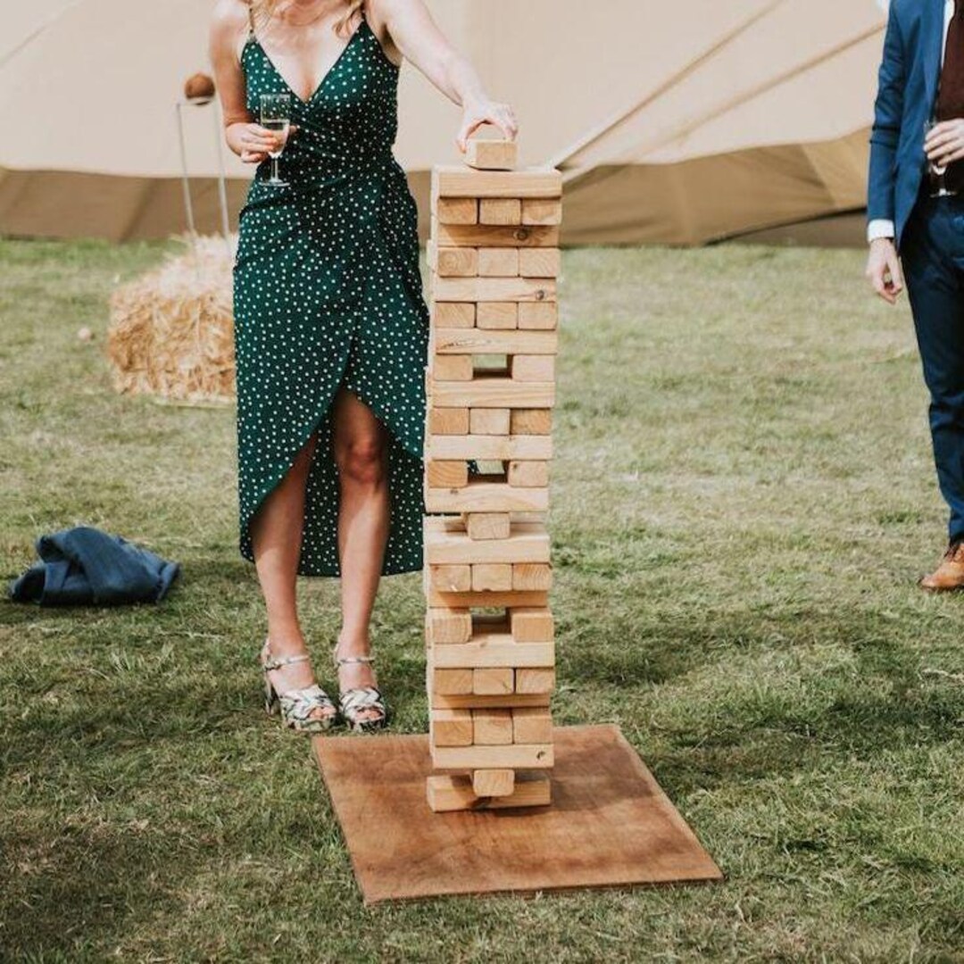 Lawn Game, Block Stacking Game: Elevate Your Outdoor Gatherings With ...
