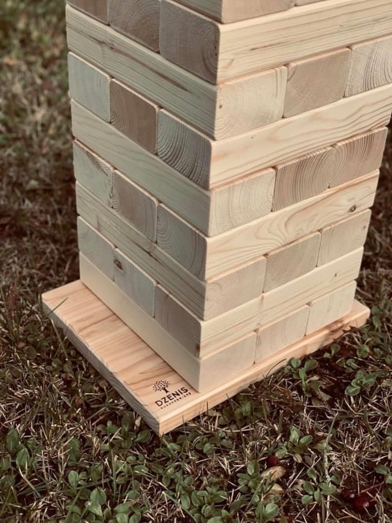 Giant Yard Lawn Game, Block Stacking Game: Elevate Your Outdoor ...