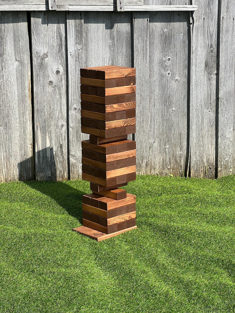 Eco-friendly Game, XXL Jenga Game Giant Tumbling Tower for Fun Family ...