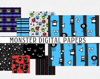 Alien Digital Paper - Etsy