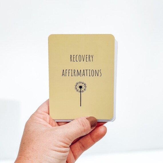 Addiction Recovery Affirmation Cards Set Great AA Recovery - Etsy