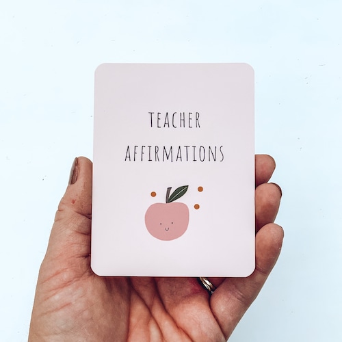 Teacher Affirmation Cards Printable Affirmations for - Etsy