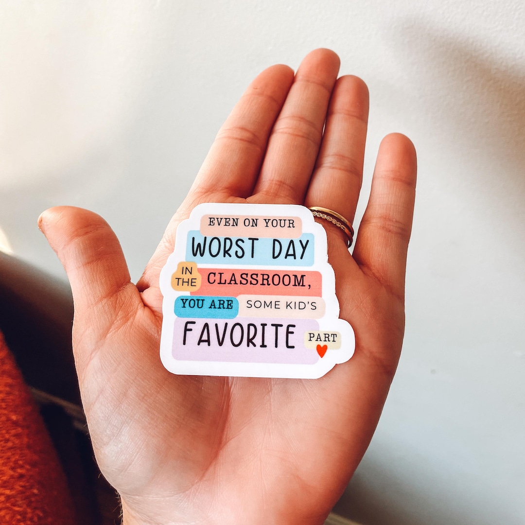 Vinyl, Water-resistant, Teacher Gift, Techer Appreciation, Mental ...