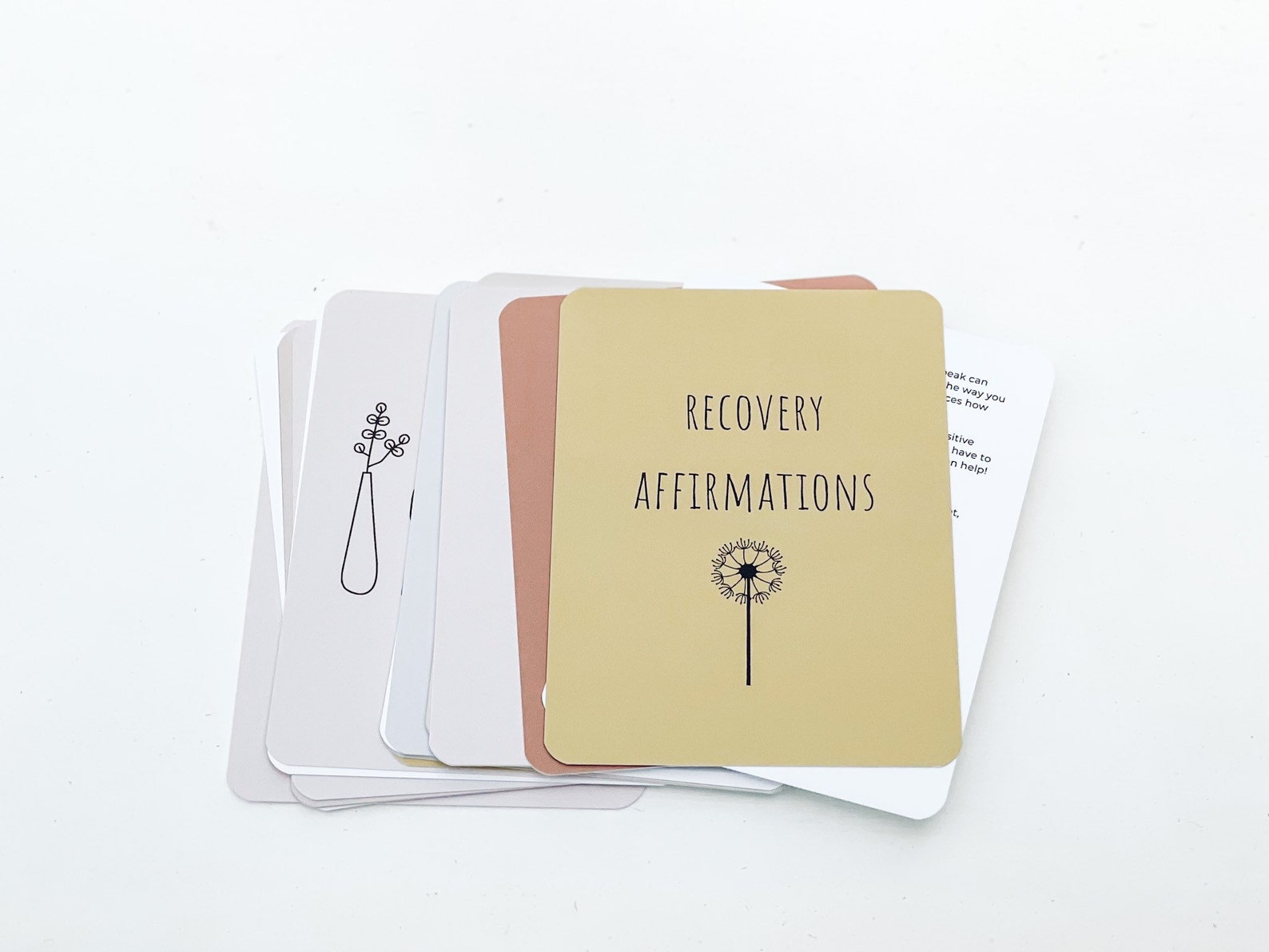 Addiction Recovery Affirmation Cards Set Great AA Recovery - Etsy