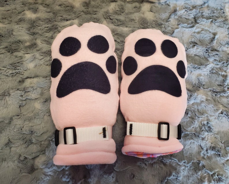 Locking Paw Print Mittens - Etsy