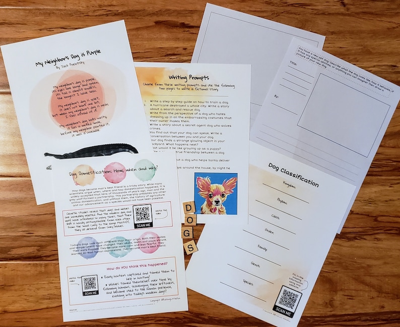 Dog Unit Study - Grades 1-5+ | Science, Art, Writing, Reading & More ...