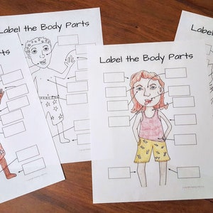 Label the Body Parts - Homeschool, Lesson, Lesson Plans, Multiple ...
