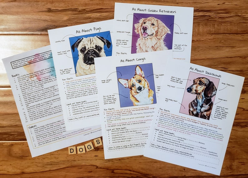 Dog Unit Study - Grades 1-5+ | Science, Art, Writing, Reading & More ...