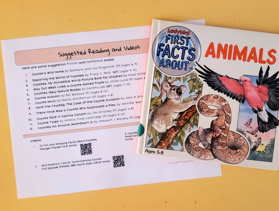 Coyote: Science Unit Study Anatomy and Facts - Lesson Plans, Homeschool ...