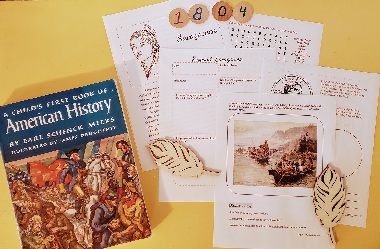 Sacagawea History Unit Study for Grades 2-5: Homeschool Curriculum ...