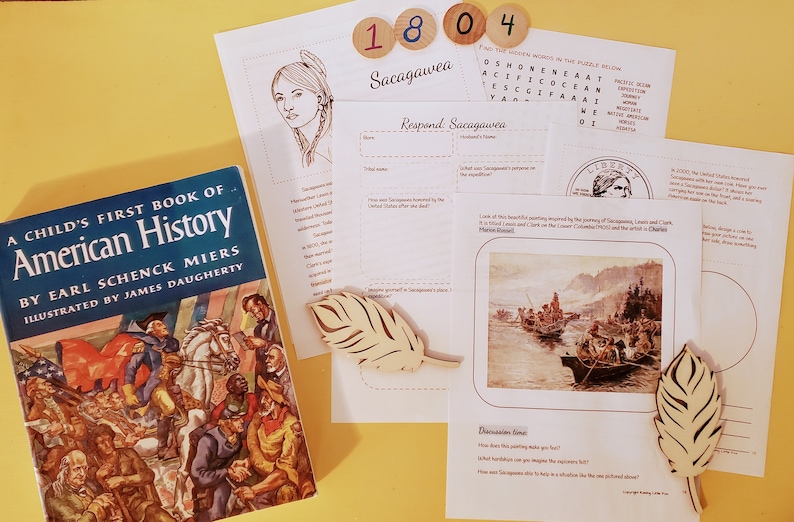 Sacagawea History Unit Study for Grades 2-5: Homeschool Curriculum ...
