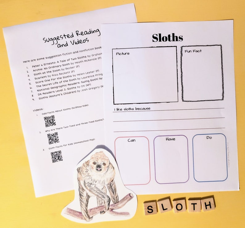 Fun and Educational Hoffman's Two-toed Sloth Activity for Kids ...