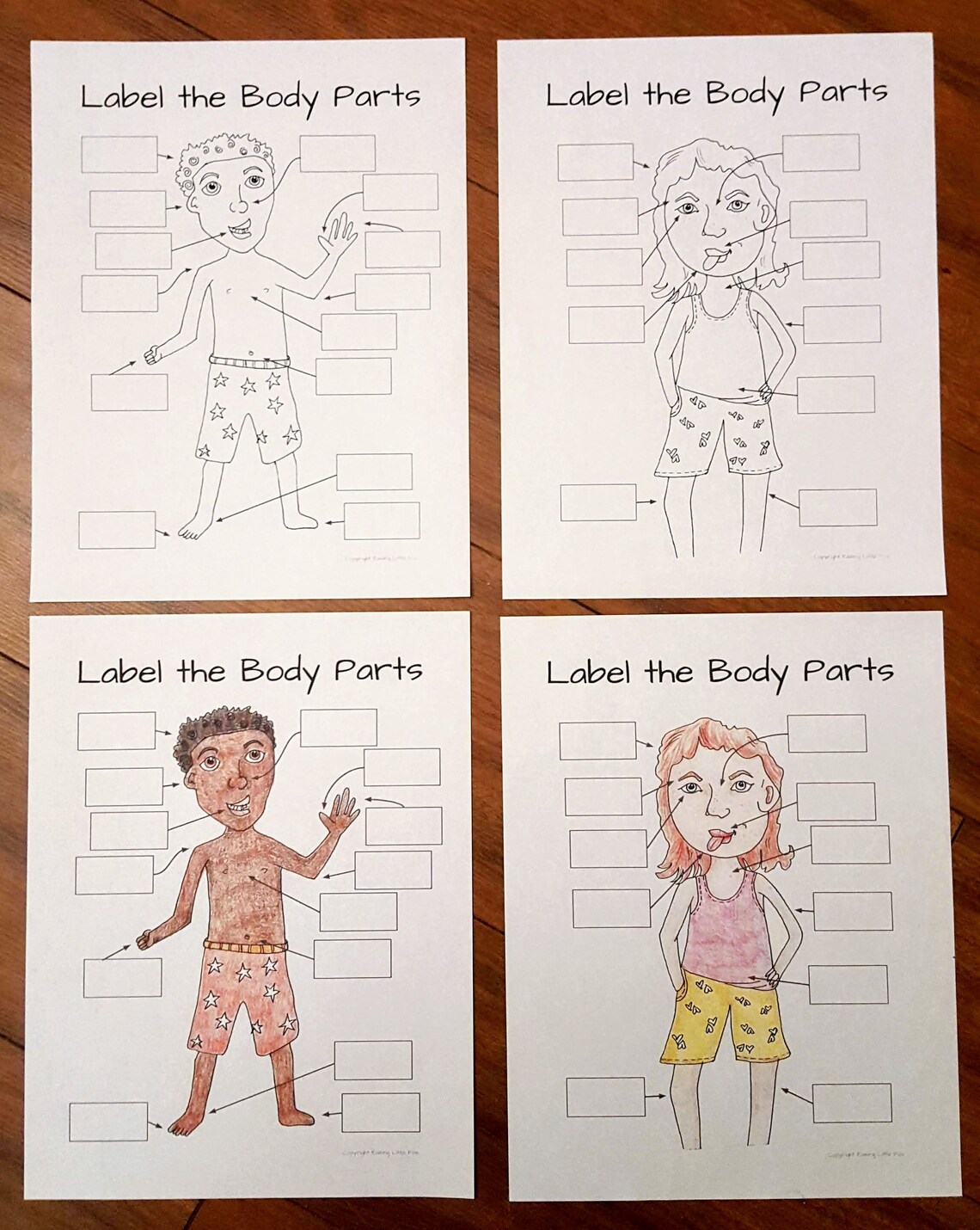 Label the Body Parts - Homeschool, Lesson, Lesson Plans, Multiple ...