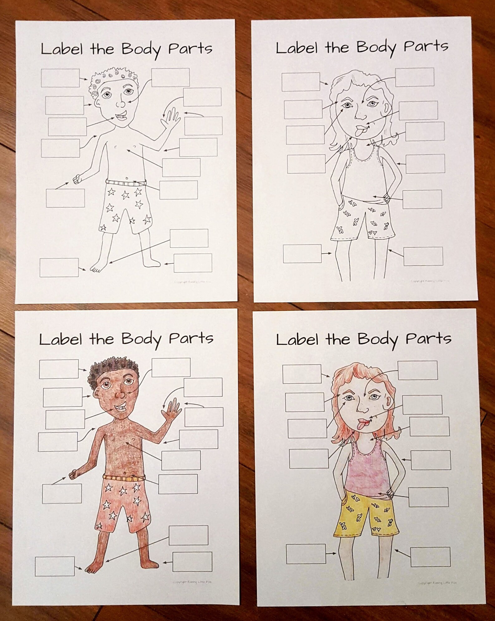 Label the Body Parts - Homeschool, Lesson, Lesson Plans, Multiple ...