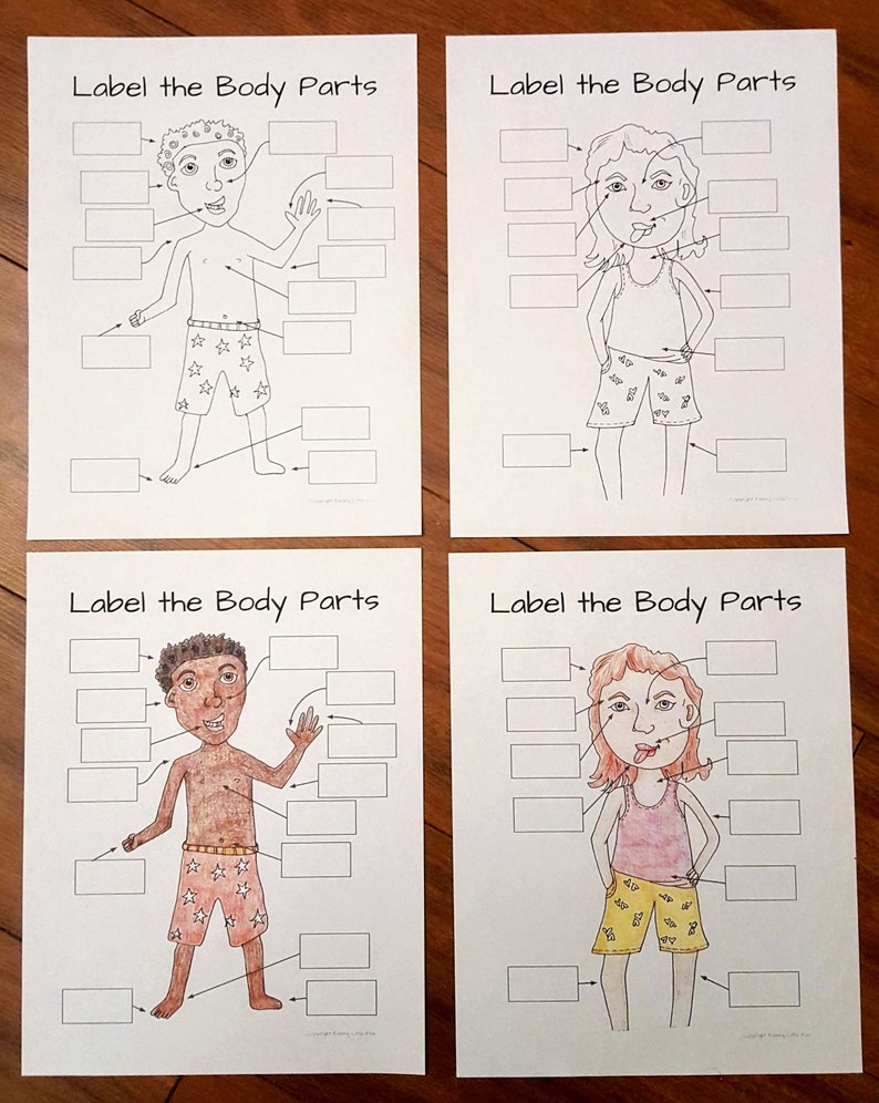 Label the Body Parts - Homeschool, Lesson, Lesson Plans, Multiple ...