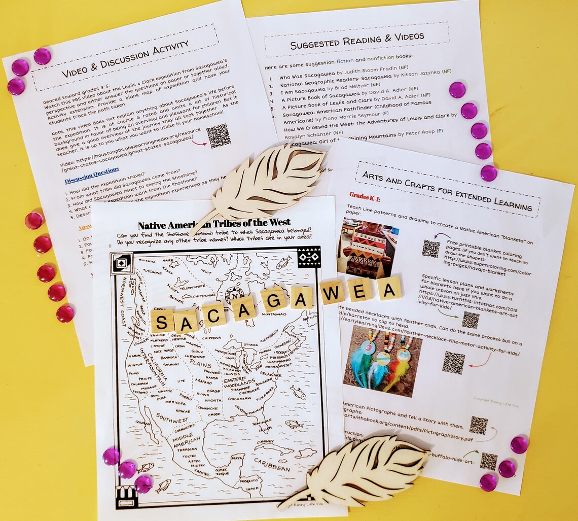 Sacagawea History Unit Study for Grades 2-5: Homeschool Curriculum ...