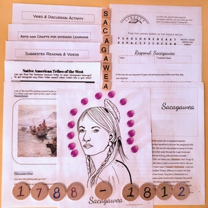 Sacagawea History Unit Study for Grades 2-5: Homeschool Curriculum ...