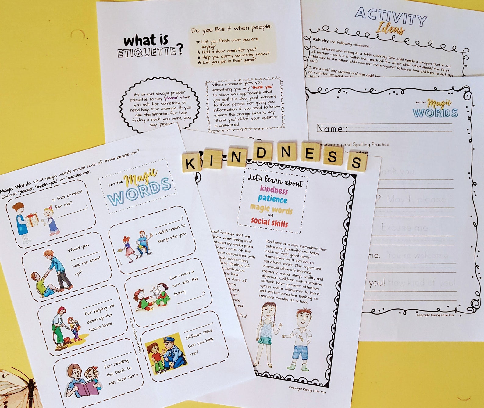 Kindness and Etiquette Unit Study - Lesson Plans, Homeschool ...