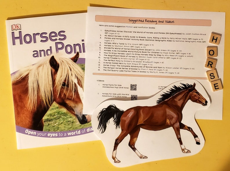 Unit Study on Horse Anatomy and Fun Facts | Grades 1-5 | Science Nature ...