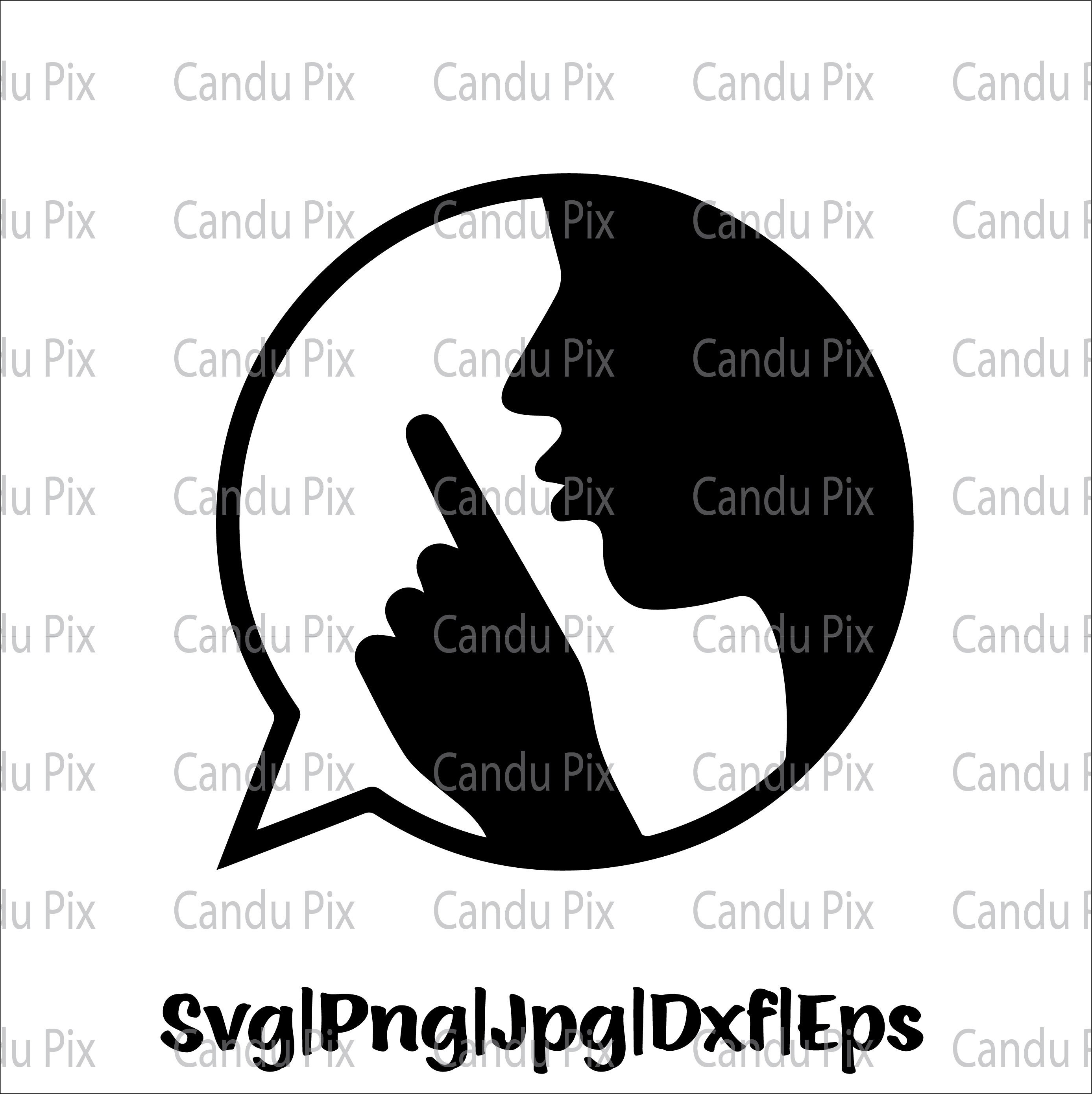 Shhhhh Svg, Png, Eps, Dxf, Jpg, Vector Cute Shhhhh Cut by Color Clipart ...