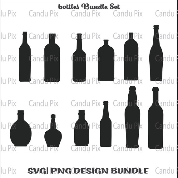 Bottles Set Svg Wine Bottle Svg Bottles Set Png Wine Bottle - Etsy