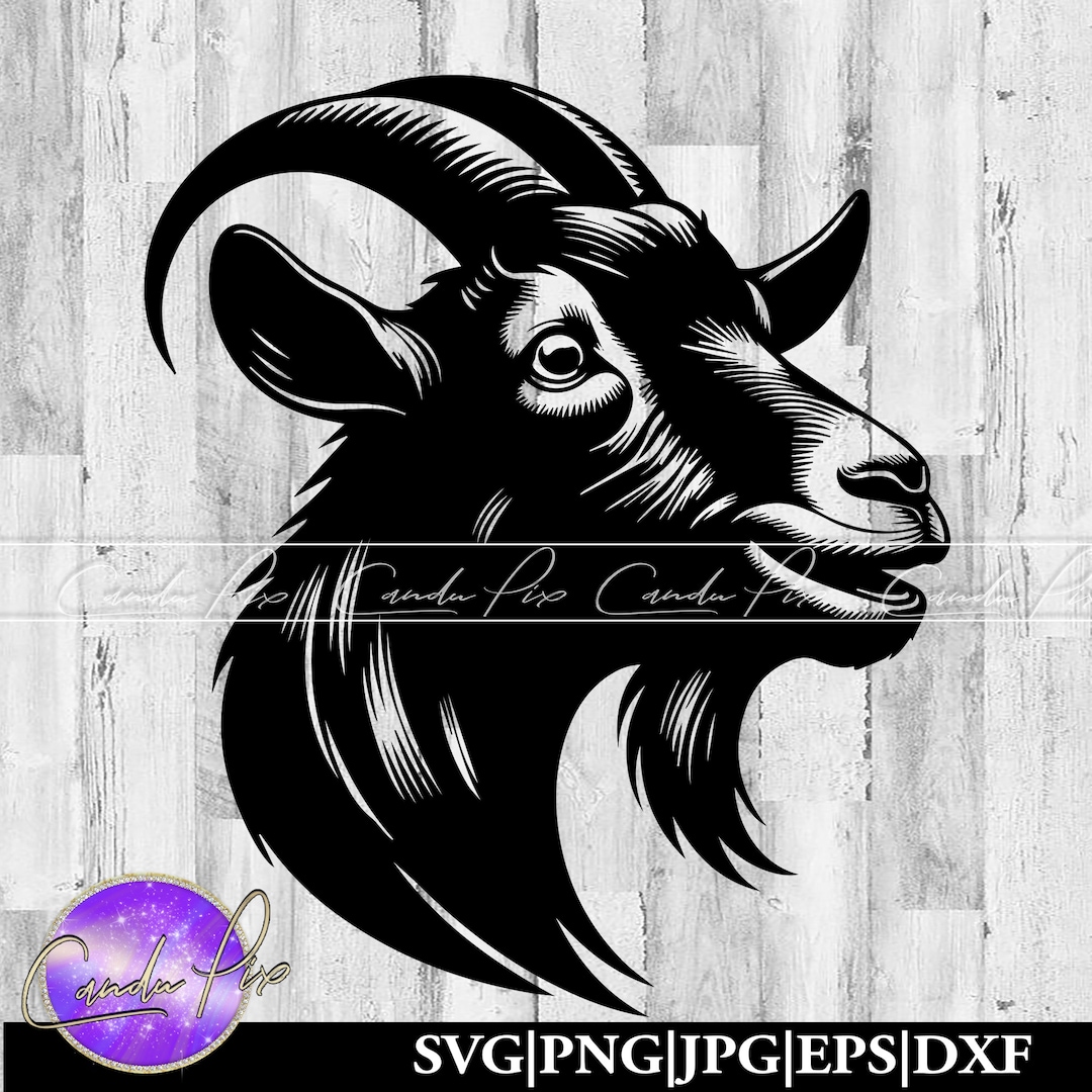 Goat Svg, Billy Goat Svg, Goat Png, Billy Goat Png, Goat Dxf, Billy ...