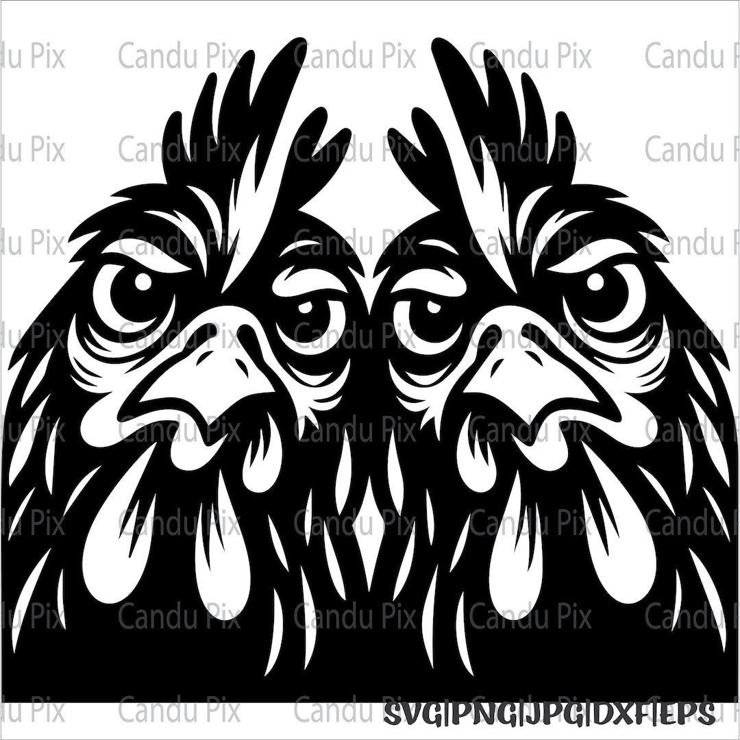 Angry Chicken Svg, Angry Chicken Png, Angry Chicken Dxf, Hen Png, Hen ...
