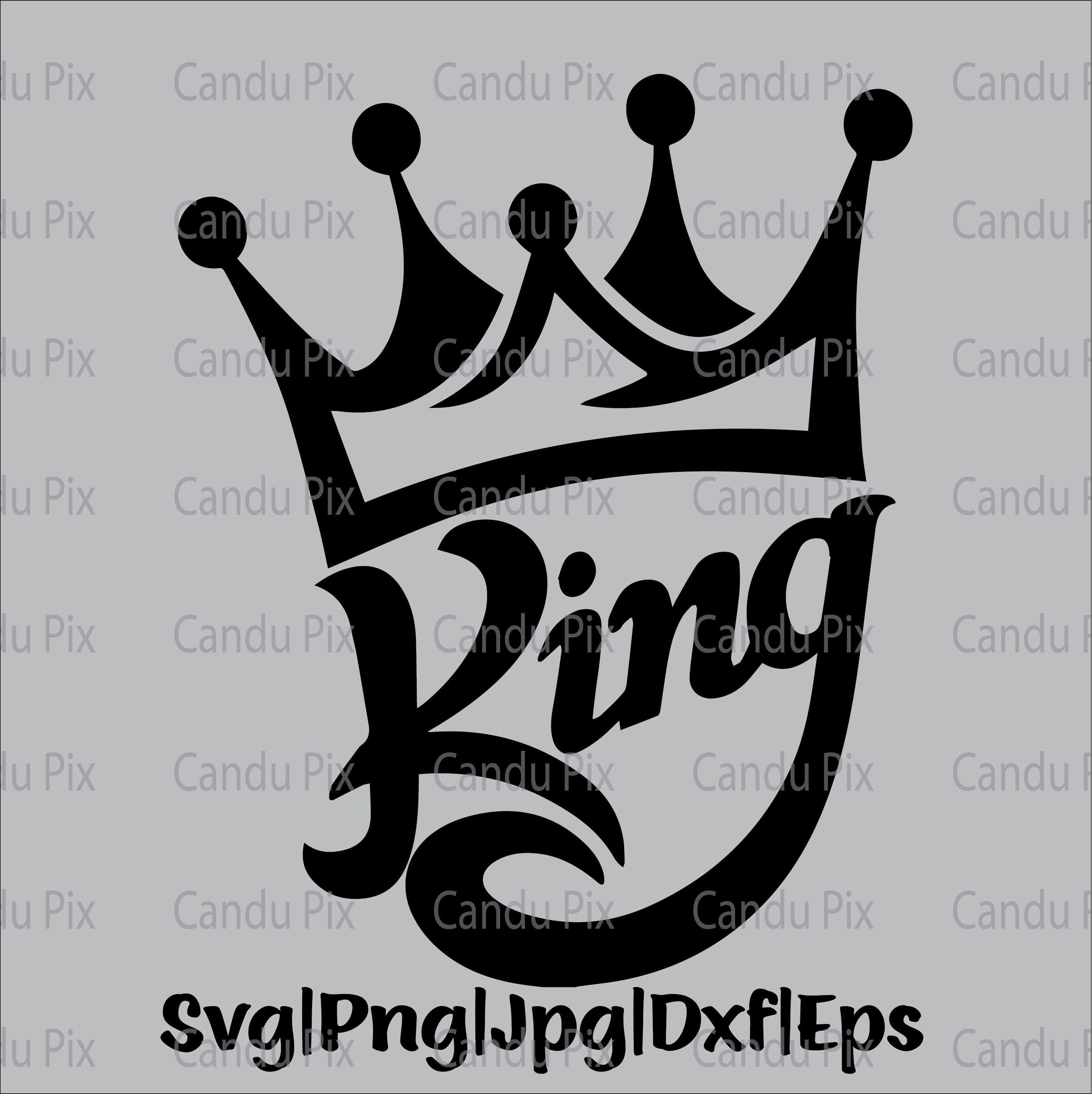 King Svg Png Eps Dxf Jpg Vector Cute King Cut by Color - Etsy