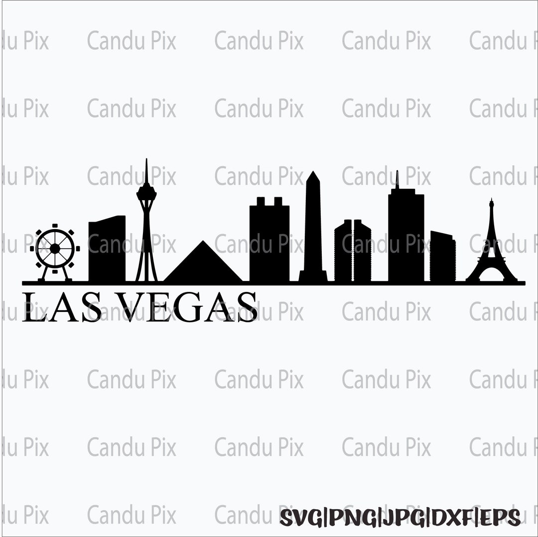 Las Vegas Svg, Skyline Svg, Las Vegas Png, Skyline Png, Svg Files for ...
