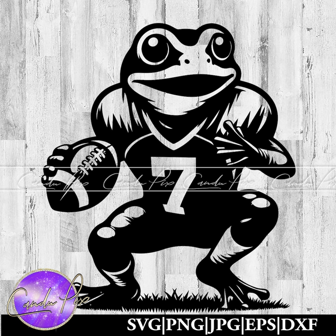 Frog Football Svg, T Shirt Design Svg, Frog Football Png, T Shirt ...
