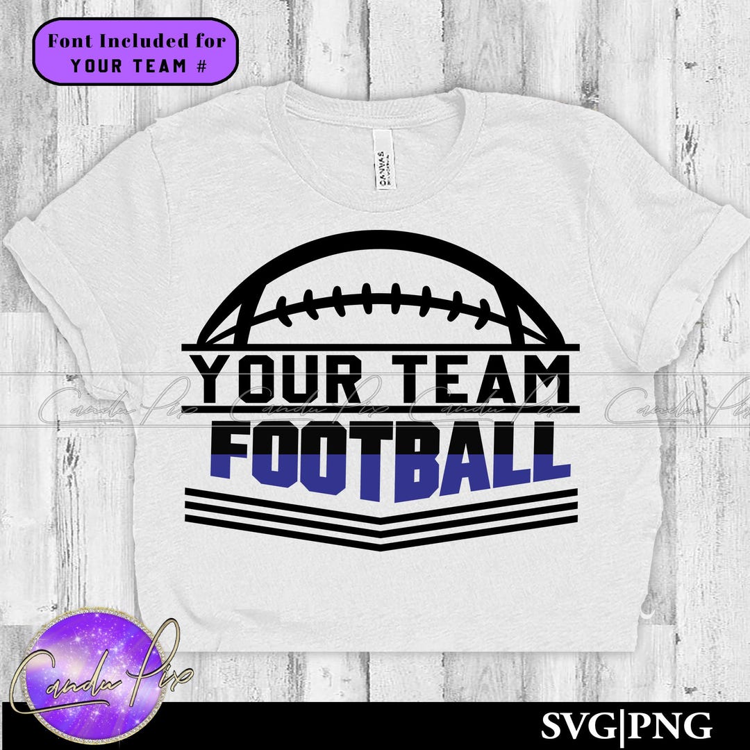 Football Team Svg, Football Team Png, Sport Font, Football Jersey ...