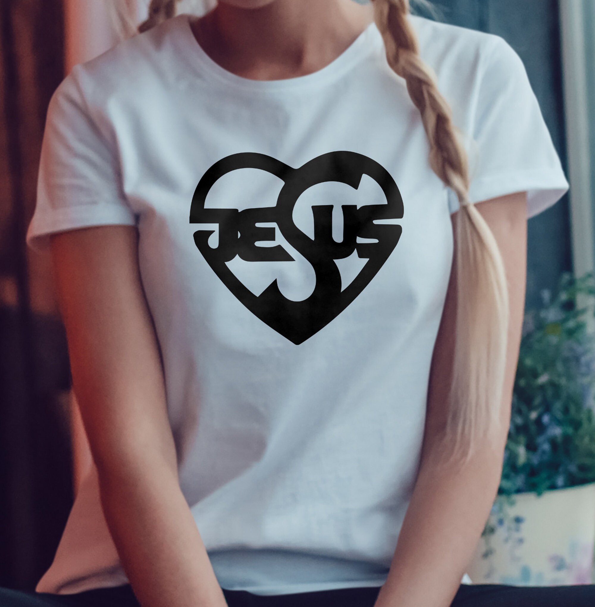 Heart Jesus Svg, Png, Eps, Dxf, Jpg, Vector Cute Heart Jesus Cut by ...