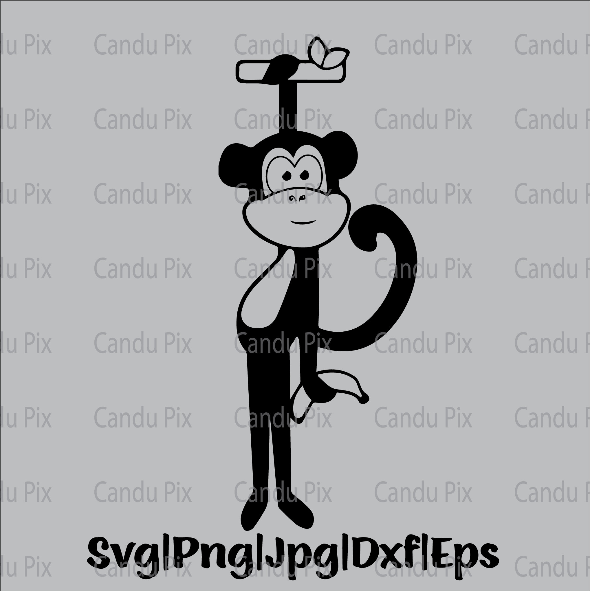 Monkey Hanging Around Svg Monkey Hanging Svg Monkeying - Etsy