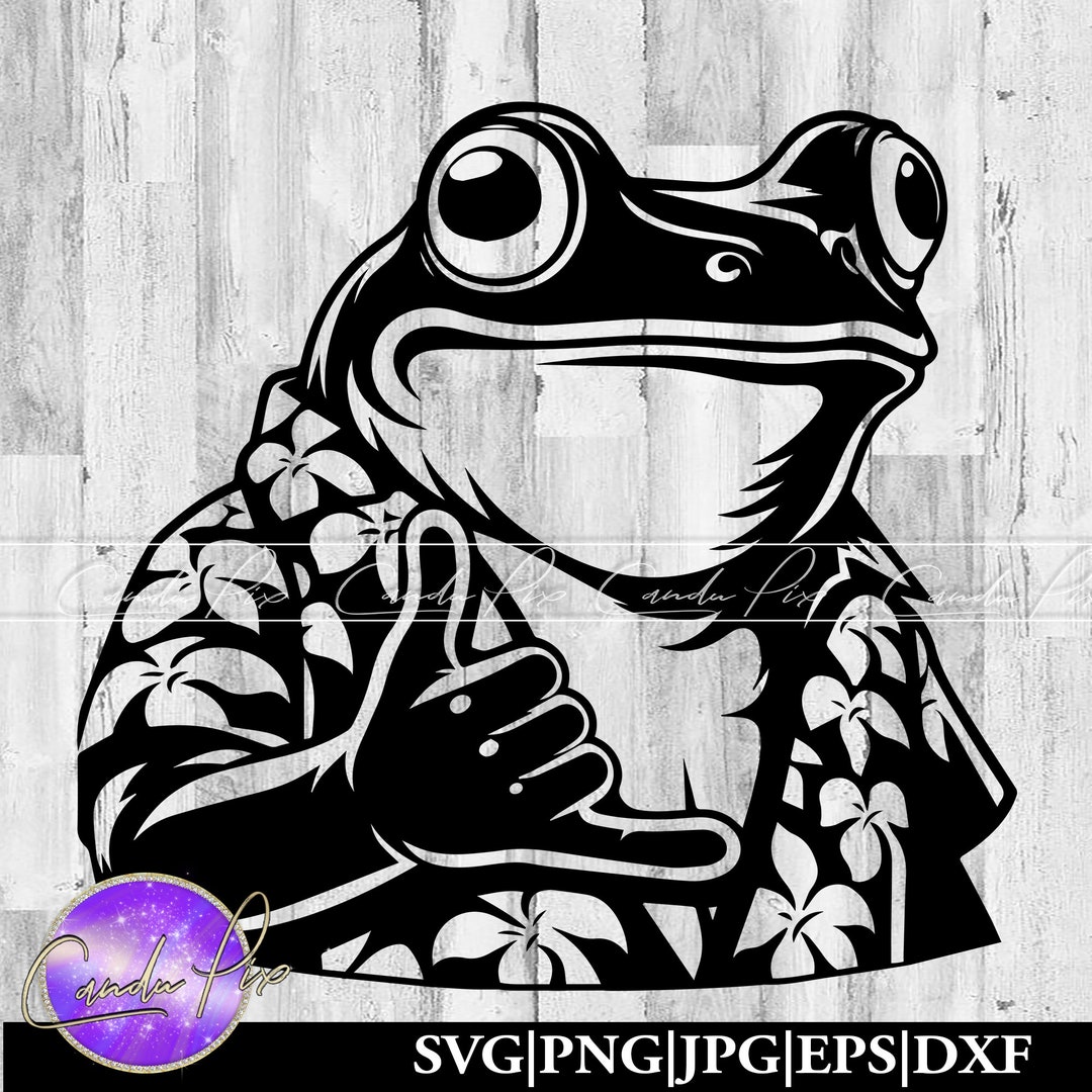 Frog Hawaiian Svg, Frog Hawaiian Png, Hawaii Shaka, Hawaii Trip, Hawaii ...
