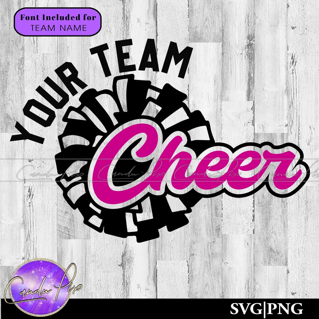 Cheer Team Svg, Cheer Team Png, Cheerleader Png, Cheerleader Svg, Cheer ...