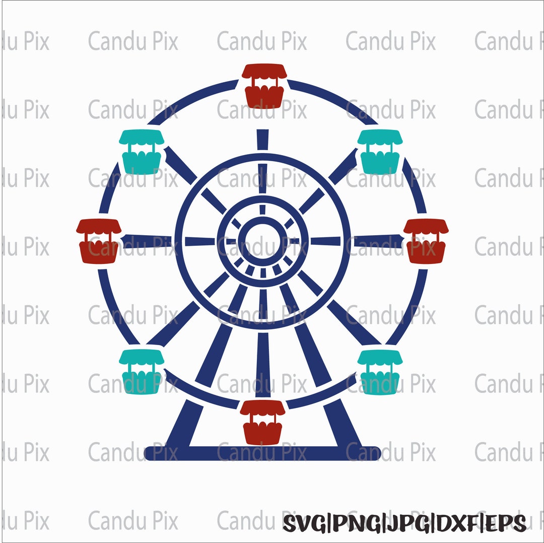 Ferris Wheel Svg, Amusement Svg, Ferris Wheel Png, Amusement Png, Svg ...