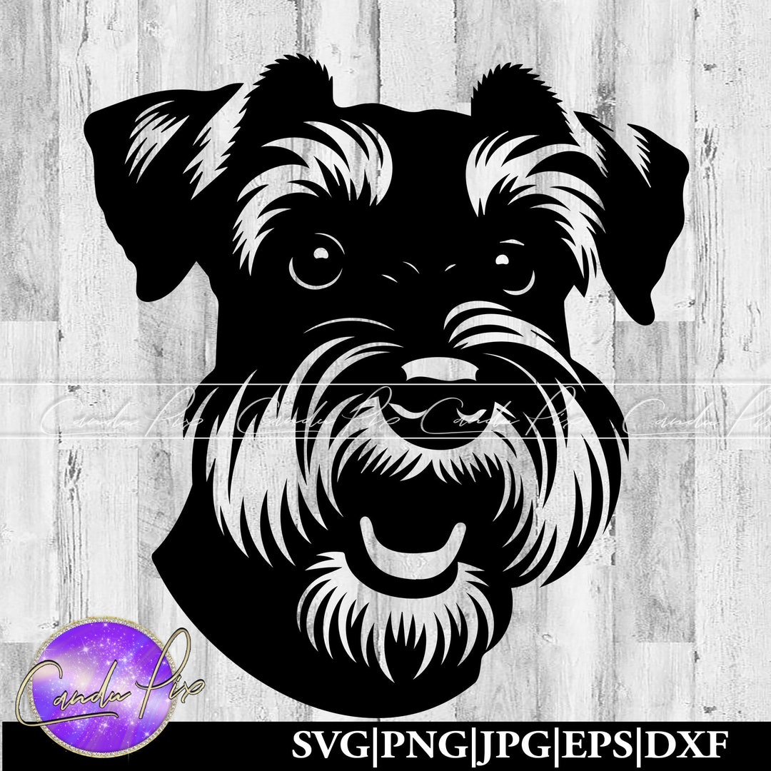 Schnauzer Svg, Schnauzer Png, Schnauzer Dxf, Dog Svg Png, Dog Memorial ...