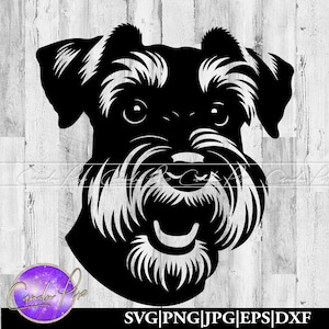 Schnauzer Svg, Schnauzer Png, Schnauzer Dxf, Dog Svg Png, Dog Memorial ...