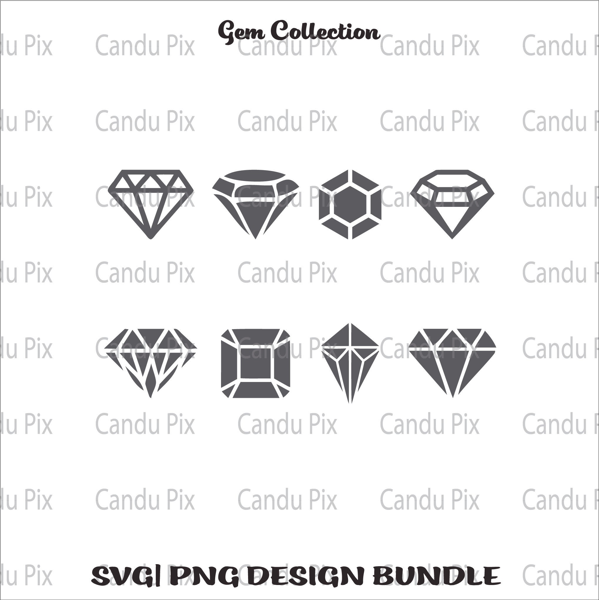 Gem Shapes Svg Diamond Svg Gem Shapes Png Diamond Png Svg - Etsy