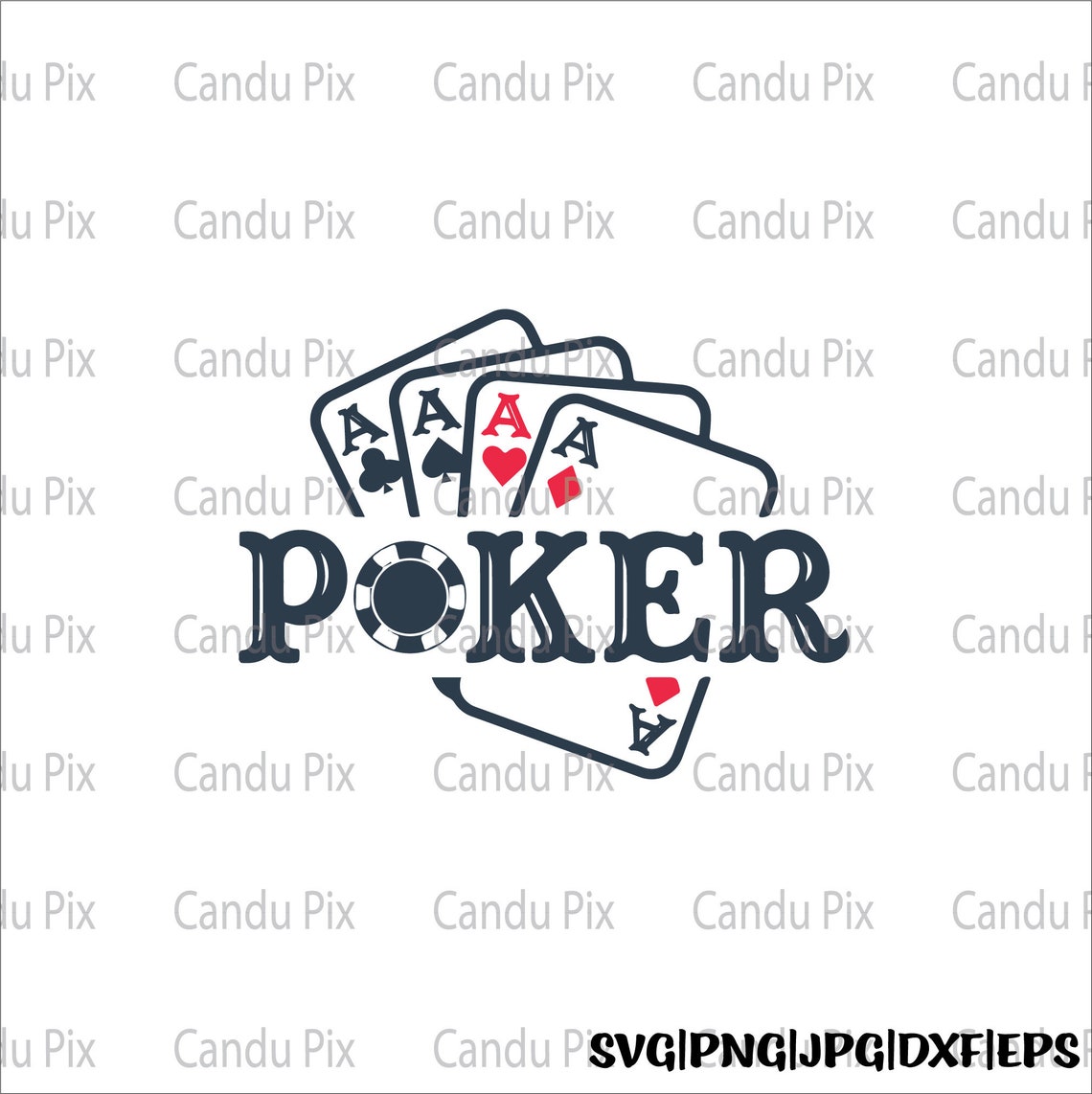 Poker Design Svg Card Game Svg Poker Logo Png Card Game | Etsy