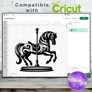 Carousel Horse Svg, Theme Park Svg, Carousel Horse Png, Theme Park Png ...