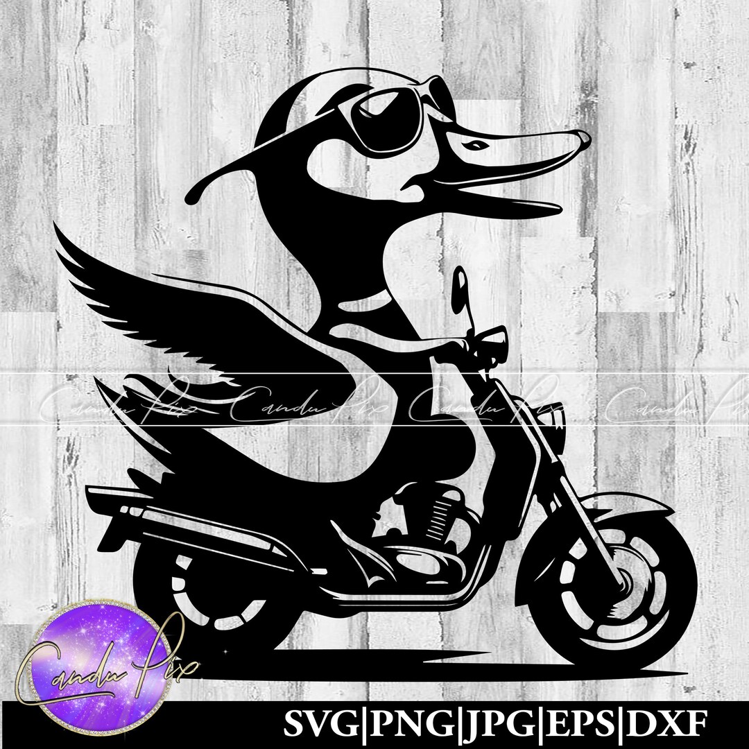 Motorcycle Svg, Duck Svg, Motorcycle Png, Duck Png, Biker Png, Biker ...