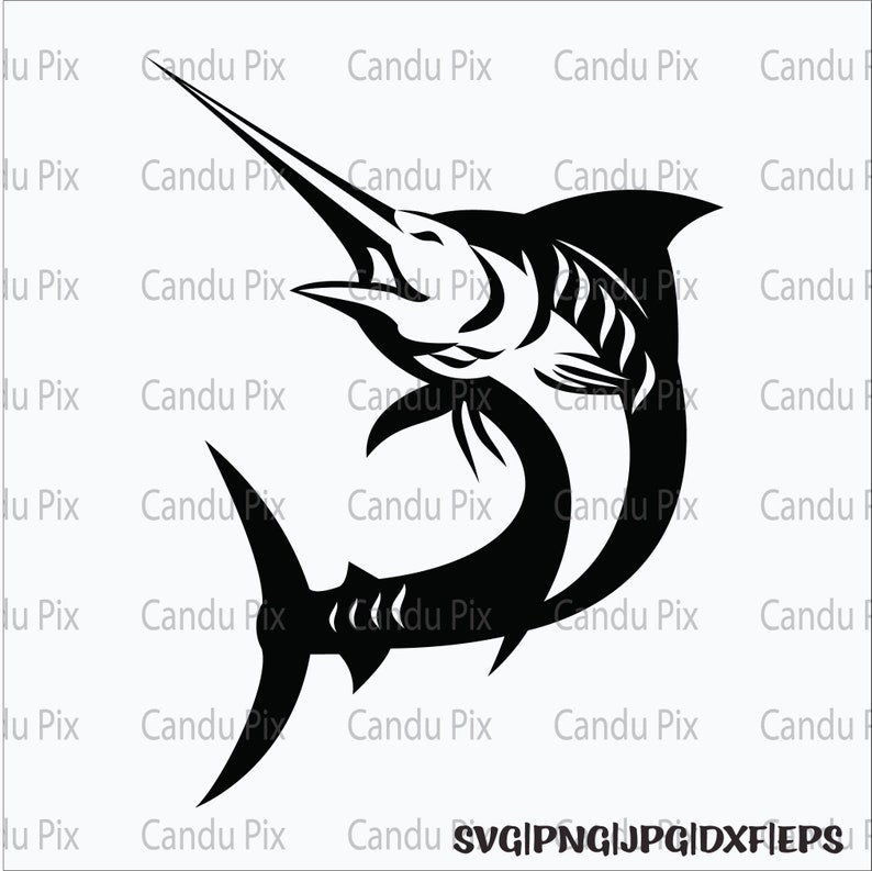 Blue Marlin Svg Fishing Svg Blue Marlin Png Fishing Png - Etsy